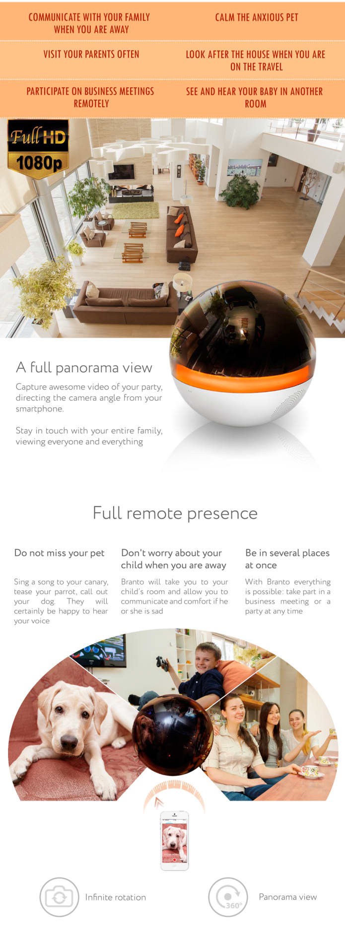 Branto: Full Remote Presence & Security Device | Indiegogo