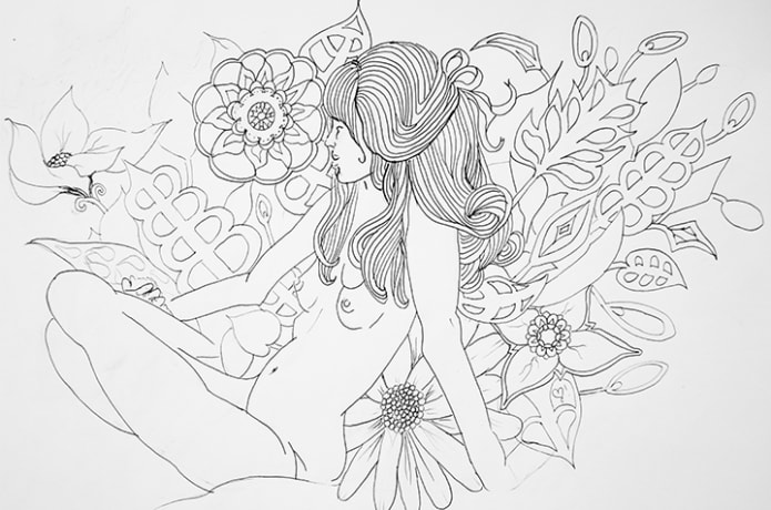 coloring pages nude girls