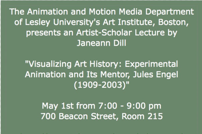 VISUALIZING ART HISTORY: EXPERIMENTAL ANIMATION & ITS MENTOR, JULES ...
