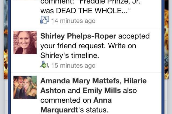 SEND WESTBORO BAPTIST CHURCH AND SHIRLEY PHELPS-ROPER TO HELL!!! NOT ...