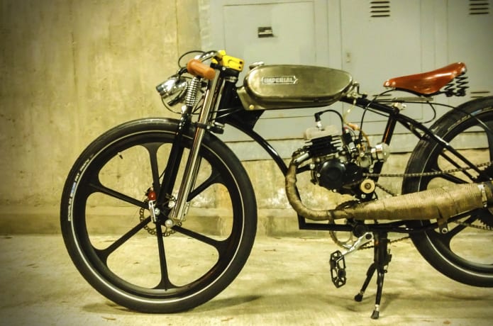 Imperial Cycles Motorized Bicycle custom Gas Tank | Indiegogo