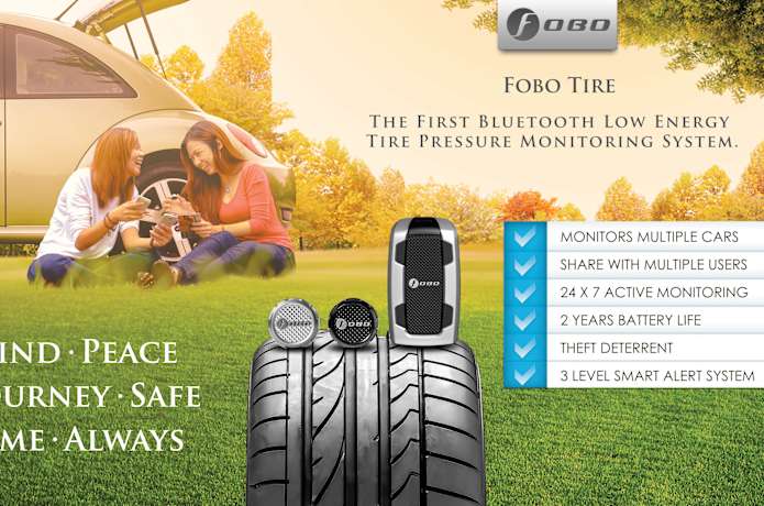 FOBO TIRE: World's First All Bluetooth Smart TPMS | Indiegogo