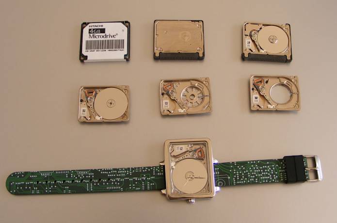 HDDWatches. The geek watch made out from a HDD | Indiegogo