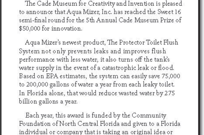 The Aqua Mizer Protector Toilet Flush System | Indiegogo