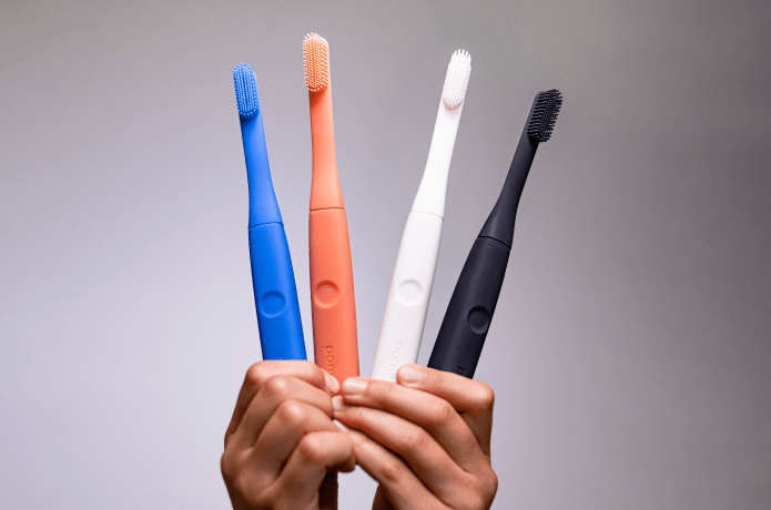 PomaBrush-Minimalist Silicone Electric Toothbrush | Indiegogo