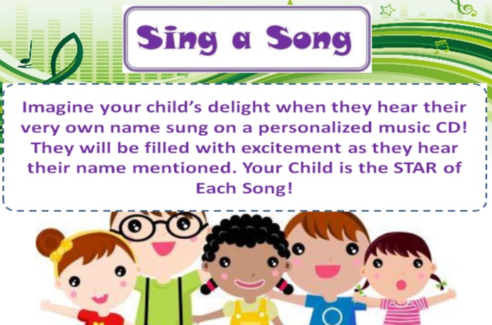7 original children's songs,with the children name | Indiegogo