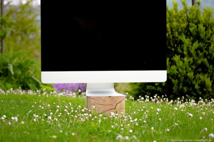 woodster - wooden Apple iMac and Thunderbolt Display stand with USB 3.0 ...