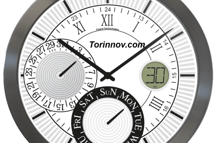 Torinnov Automatic Analogue and Digital Perpetual Calendar Wall Clocks ...