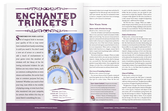 65 Enchanted Trinkets for D&D 5th Edition | Indiegogo